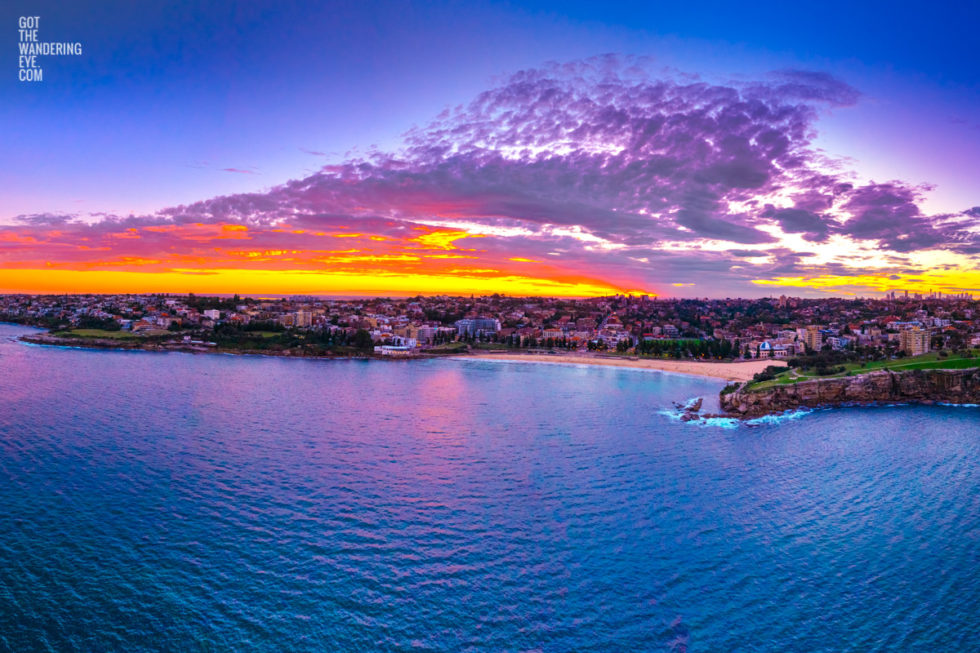 Coogee Beach Sunset | Aerial Photography | Wall Art Prints