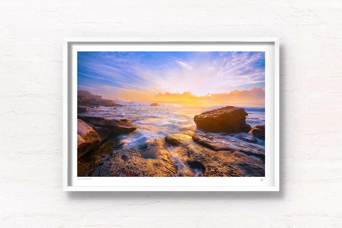 Steam Bath Mahon Pool Framed Art Photography Wall Art Prints